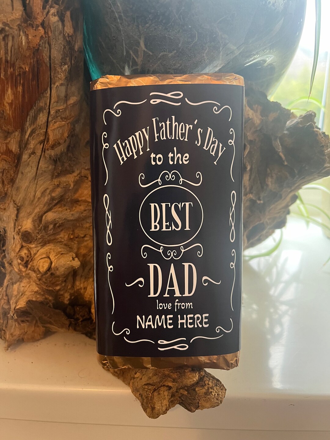 Novelty Chocolate Bar, Happy Fathers Day DAD, Chocolate for Dad ...