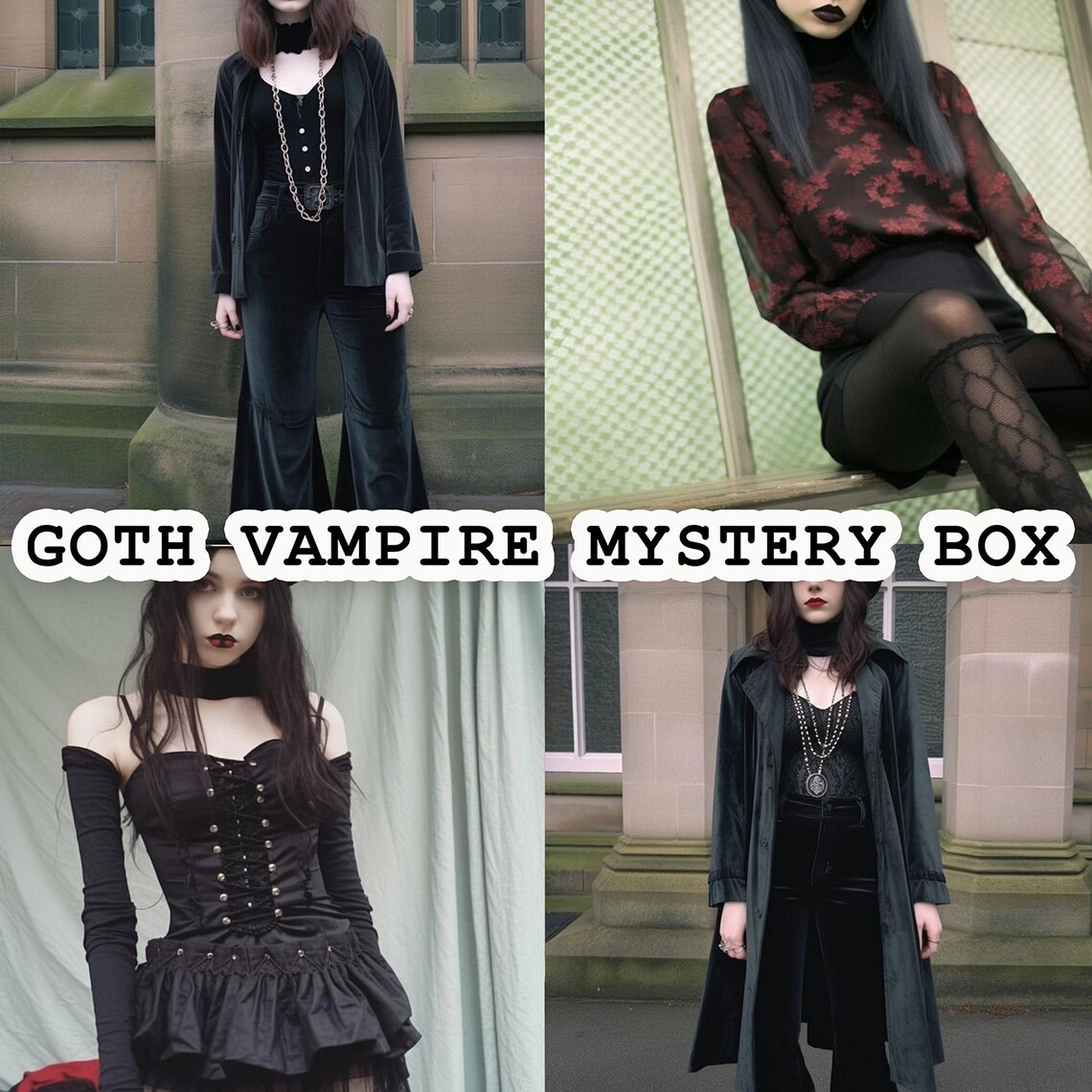 Vampire Goth Mystery Box - Thrifted Vintage Fashion - Whimsigoth Gothic ...