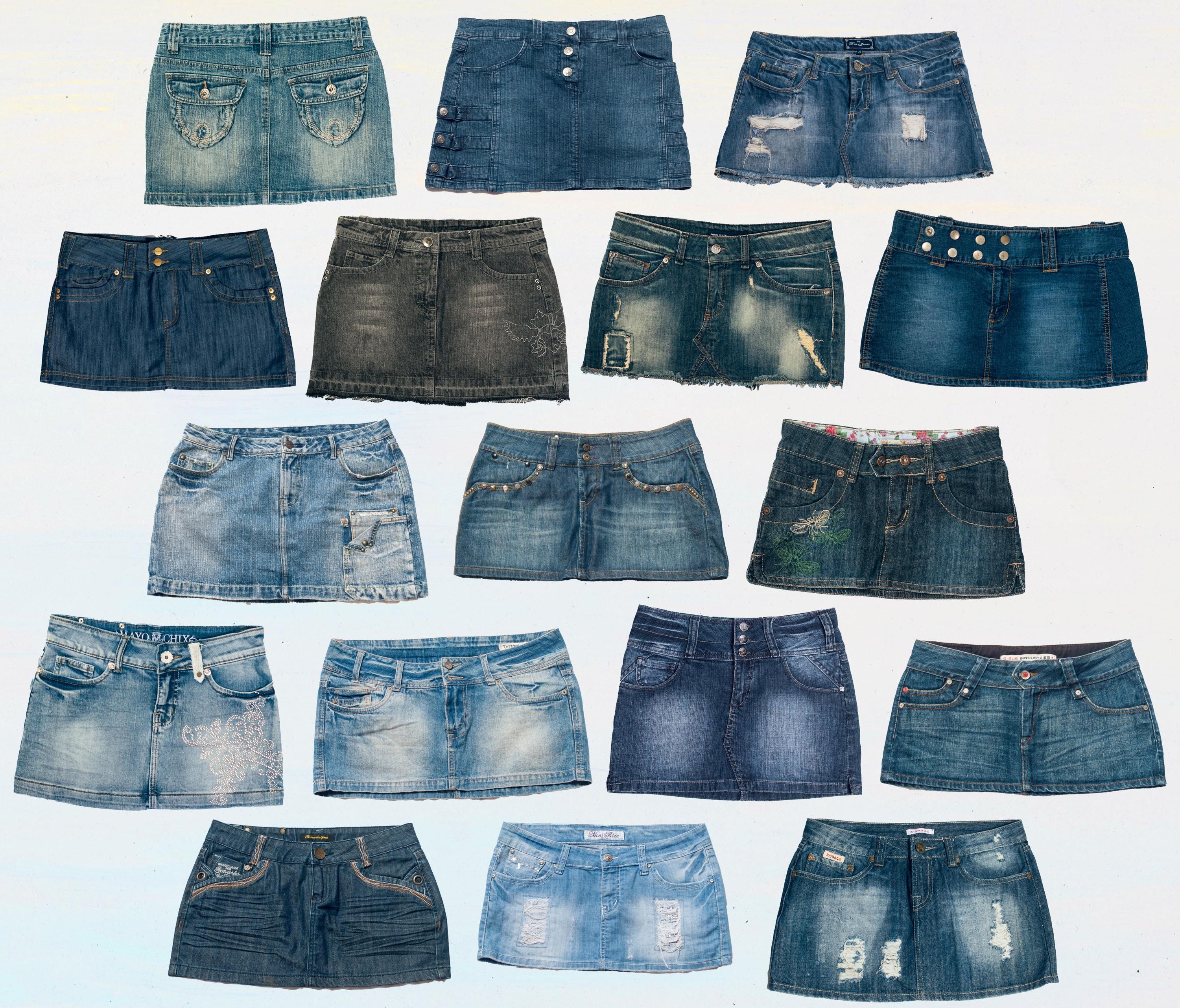 Mystery Denim Micro Skirt Bundle - Y2K Vintage Jean Skirt - 2000s ...