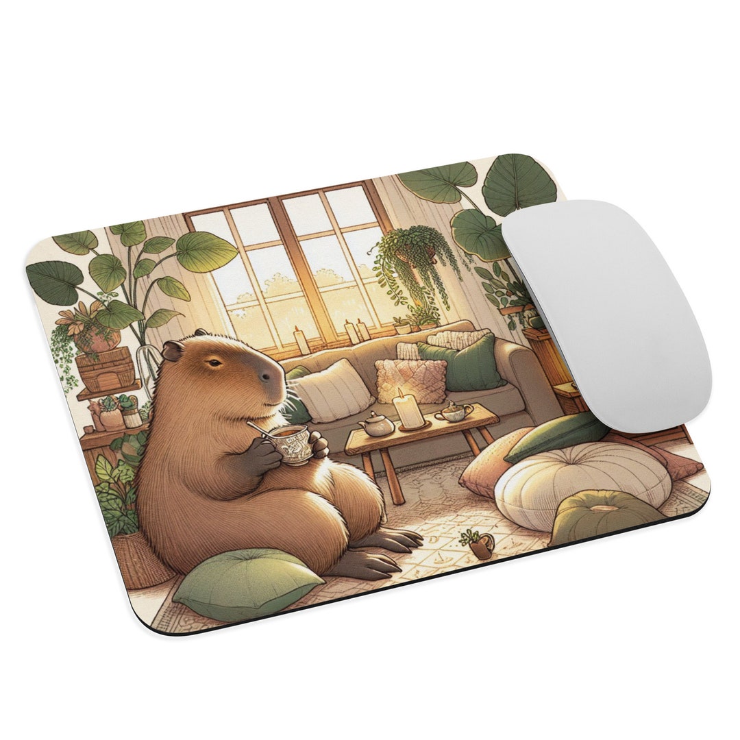 Chill Capybara Mouse Pad - Etsy