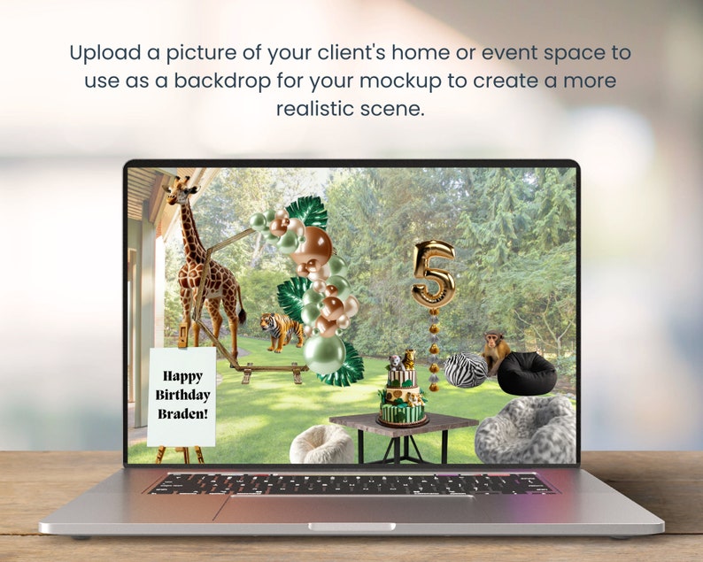 Event Mockup Balloon Cluster Images, 260+ Images for Party Mockups, for ...