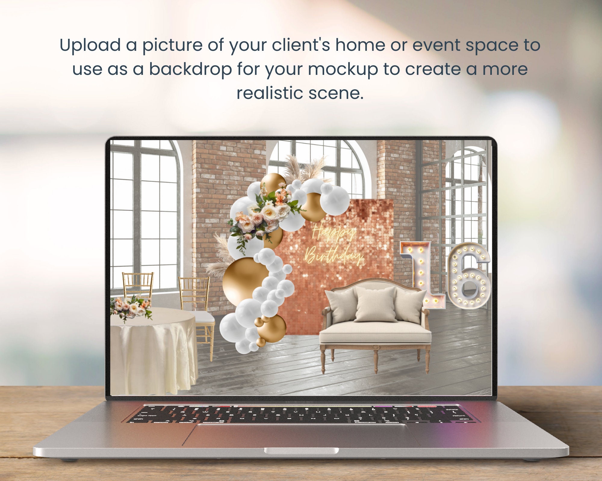 Event Mockup Bohemian Theme, 230 Images for Custom Party Mockups, for ...