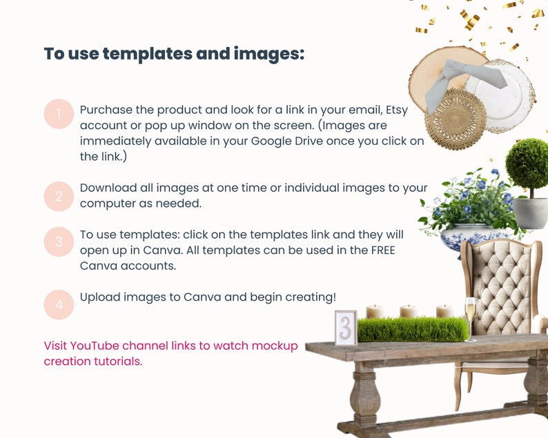 Event Mockup Tabletop Templates, 1200 Images/templates for Custom Table ...