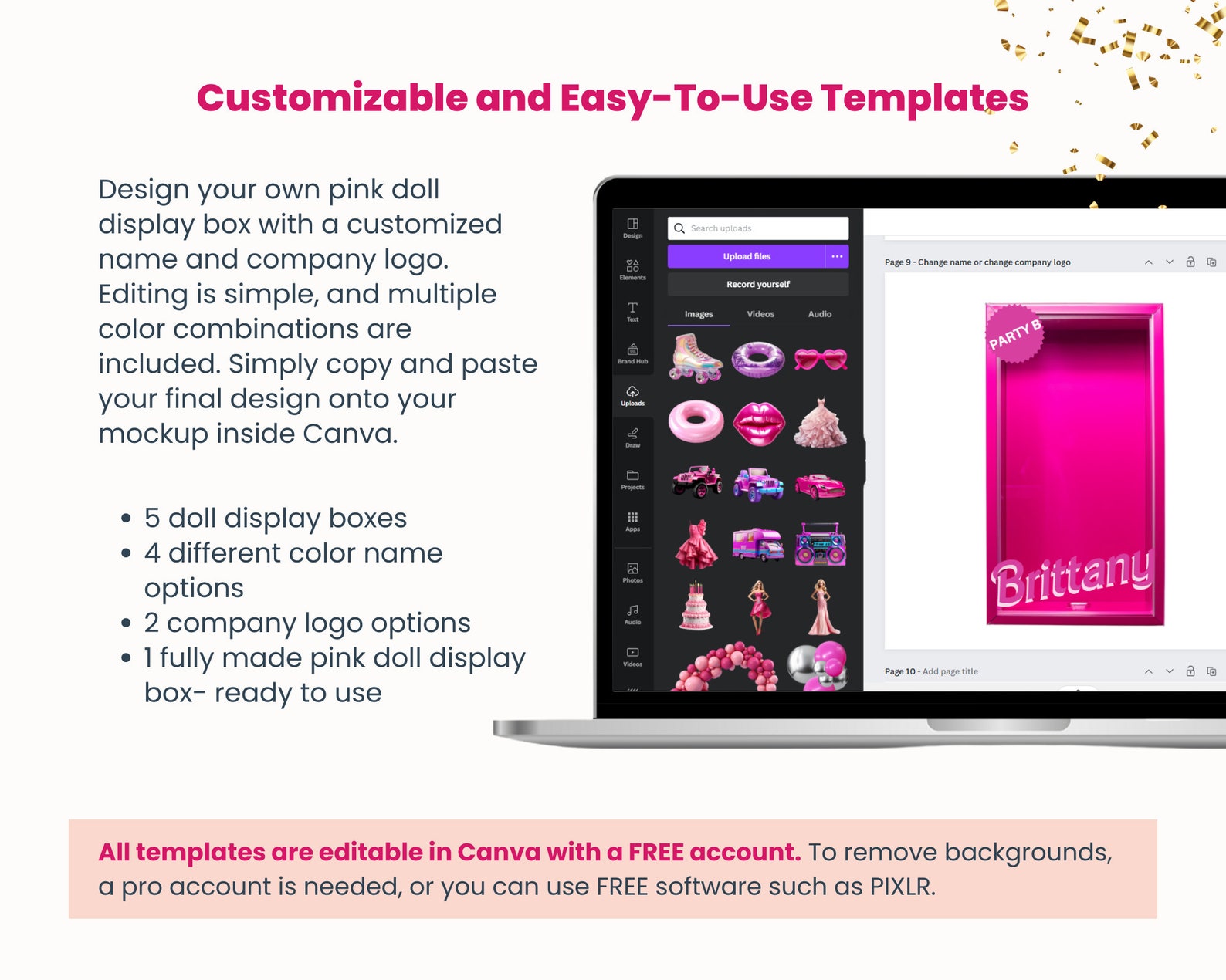 Event Mockup Pink Doll Party Theme, 370+ Images, Templates and BIG ...