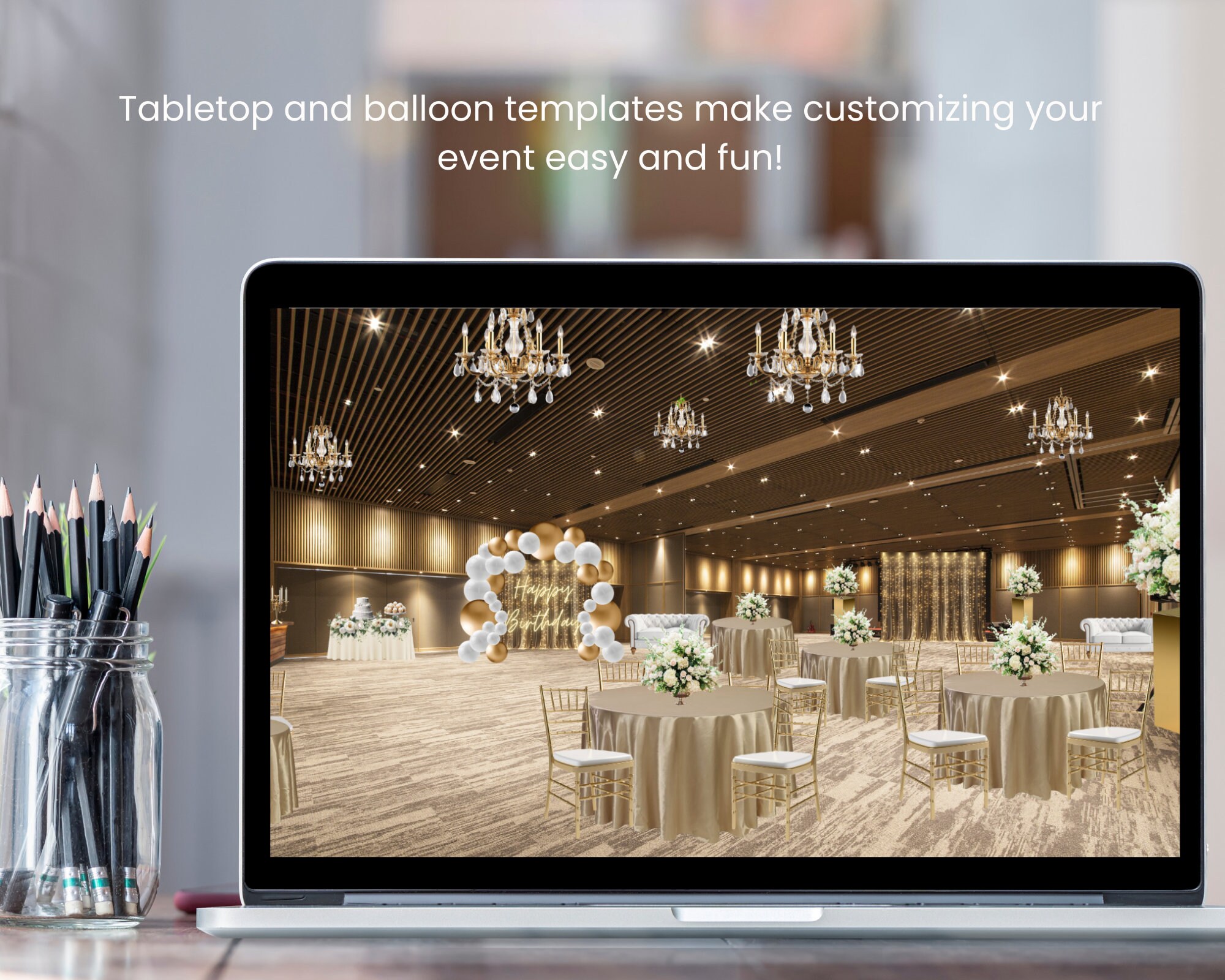 Event Mockup Portfolio 3300 Party Images Balloon Templates - Etsy