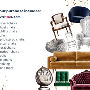 Event Mockup Furniture and Seating, 150+ Images for Custom Party ...