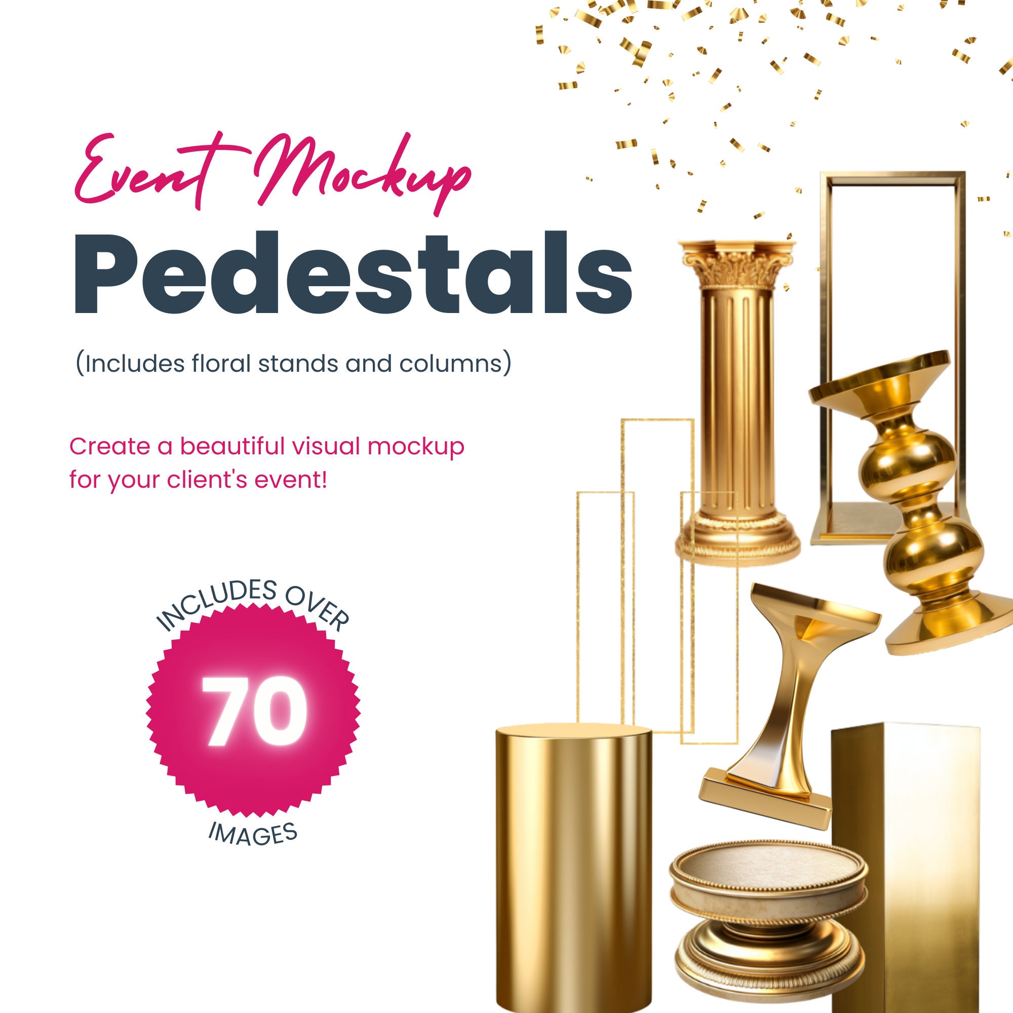 Event Mockup Pedestals, 70 Images of Pedestals/floral Stands for Custom ...