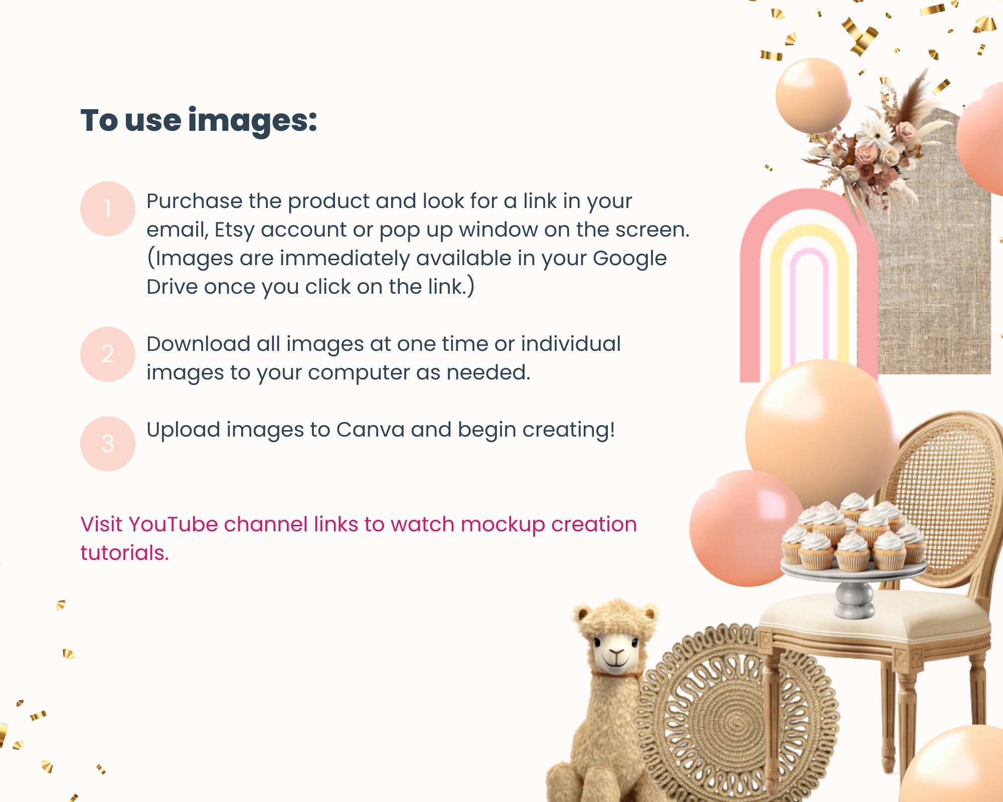 Event Mockup Bohemian Theme, 230+ Images for Custom Party Mockups, for ...