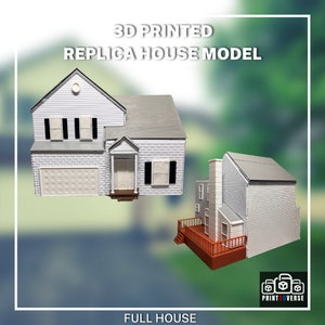 3D Printed Replica of Your House Full House Customized and Personalized ...