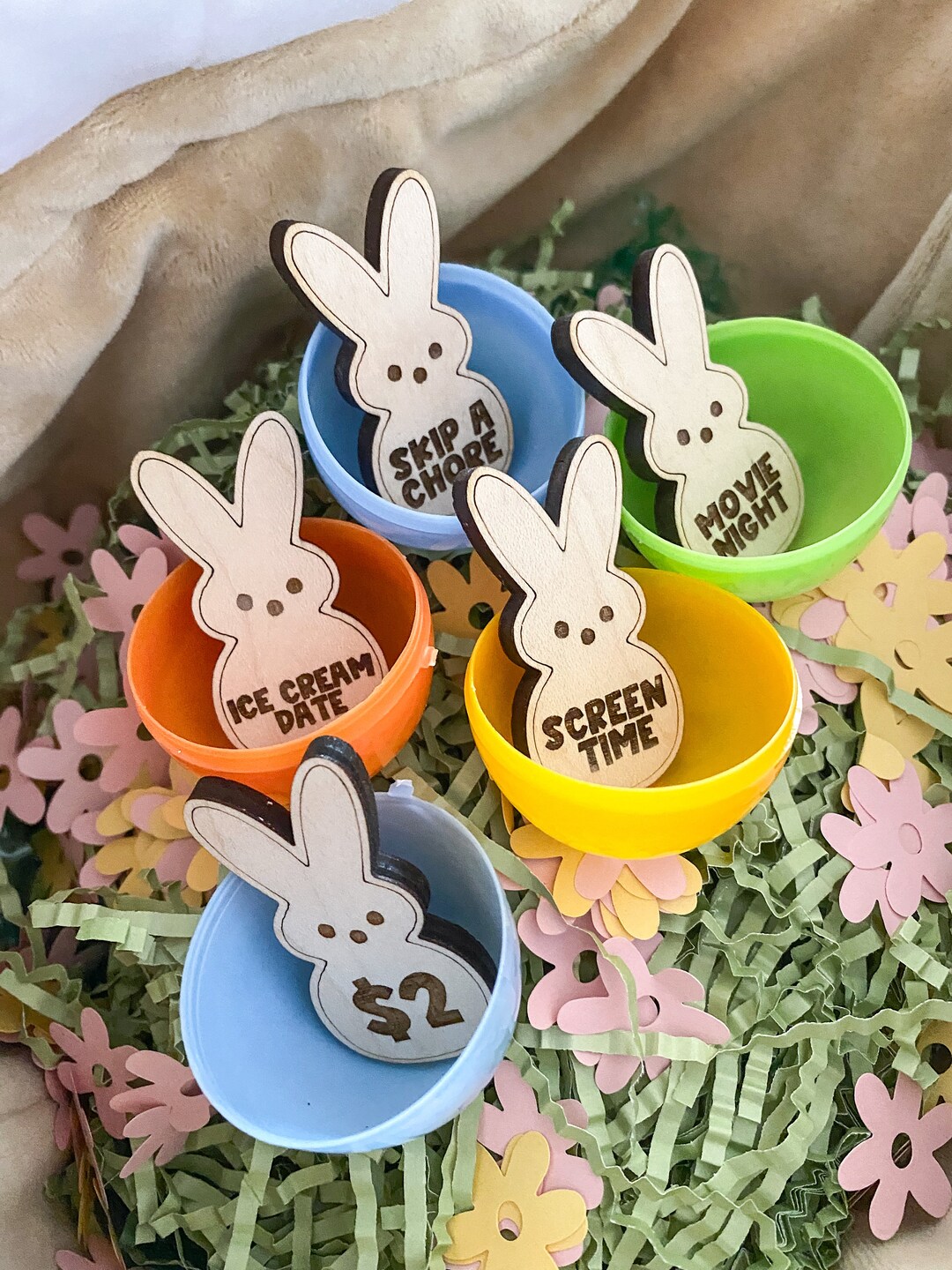 Easter Egg Tokens | Easter Egg Basket Tokens | Peep Egg Fillers ...