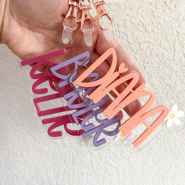 Flower Name Tags - Etsy