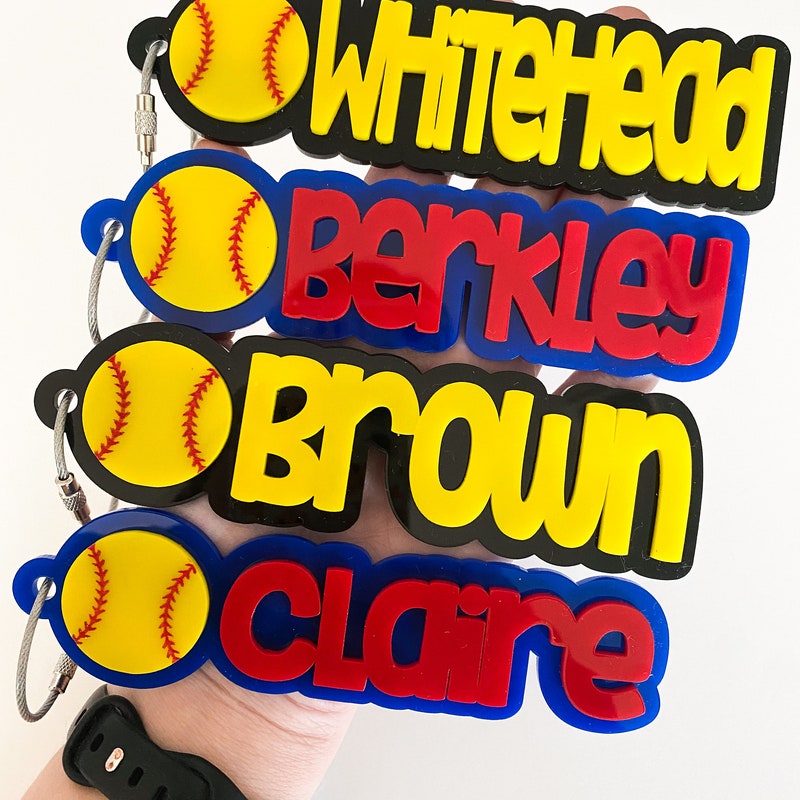 Softball Tags - Etsy