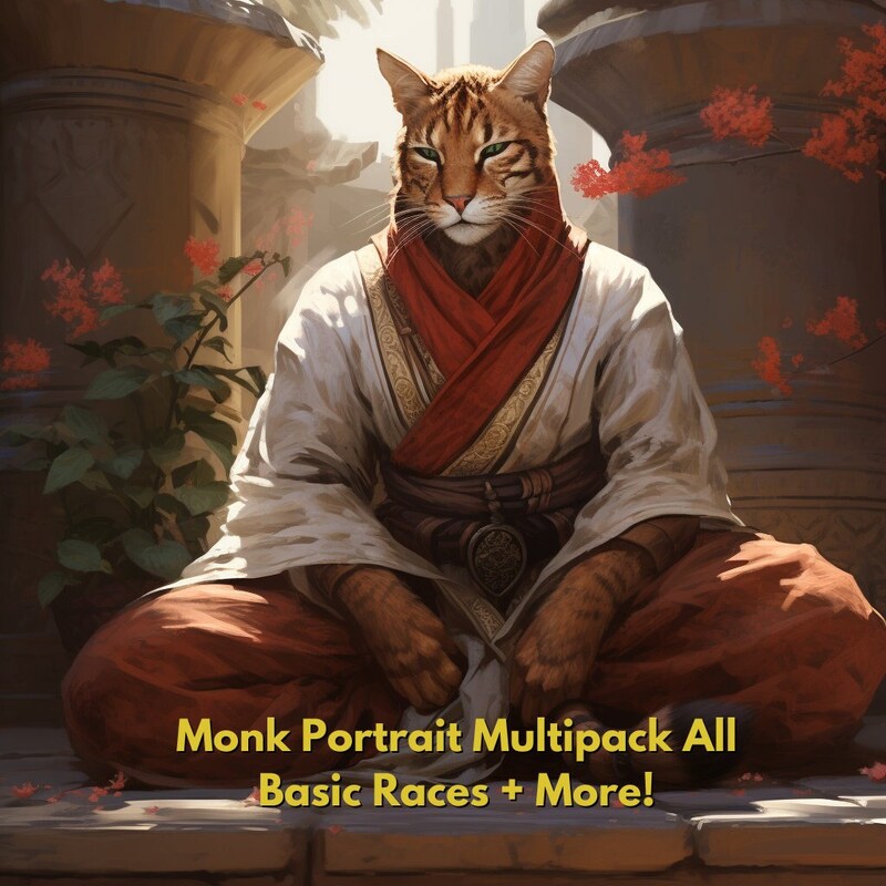 Monk Character Sheets - Etsy