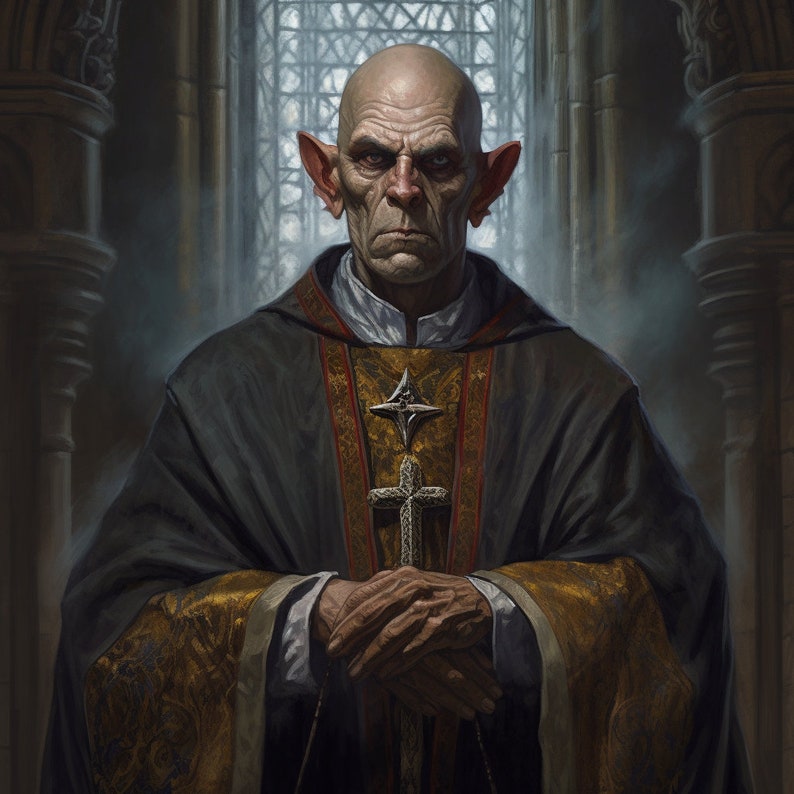 Dnd Cleric Portrait Tokens Bundle, All Basic Races & More, Tabletop RPG ...