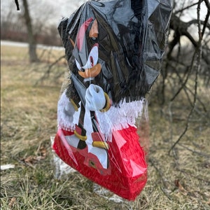 Shadow Pinata! 27”x 16”x 4” Shadow the Hedgehog Party Supplies - Etsy