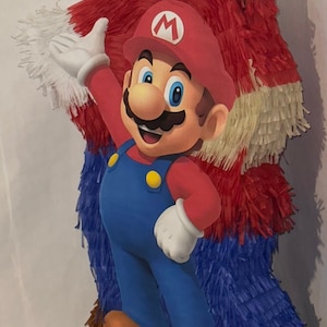 Super Mario Pinata 27"x16"x4" Super Mario Party Supplies - Etsy