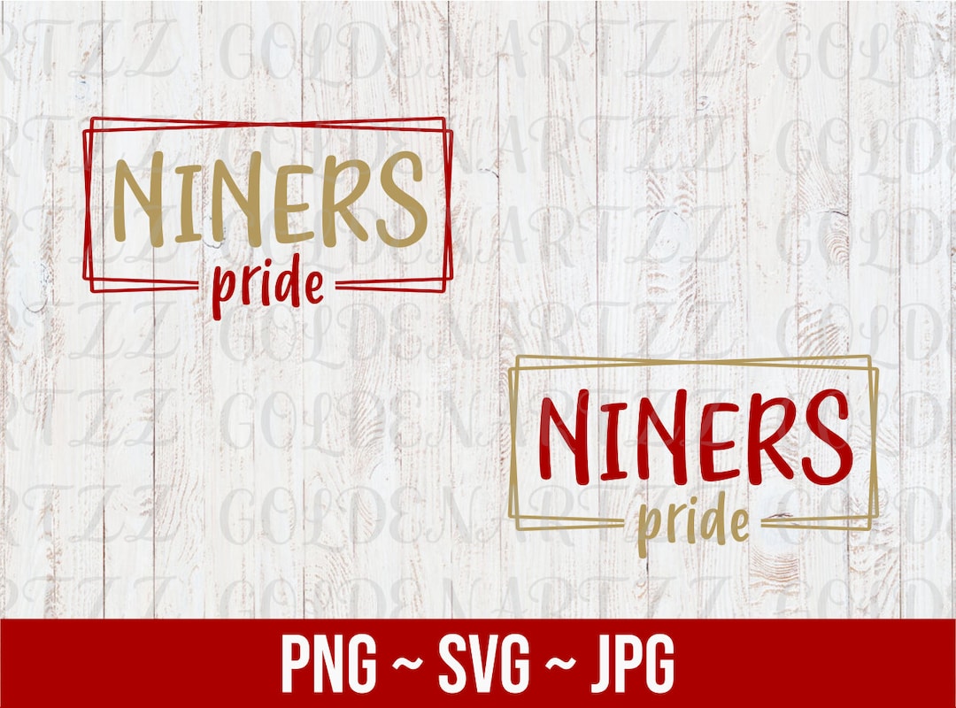 Niners Pride SVG/PNG/JPG Designs, Digital Downloads, Football Playoffs ...