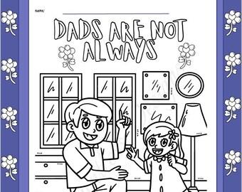 All About My Dad Printable, Fathers Day Gift From Kids, Fathers Day ...