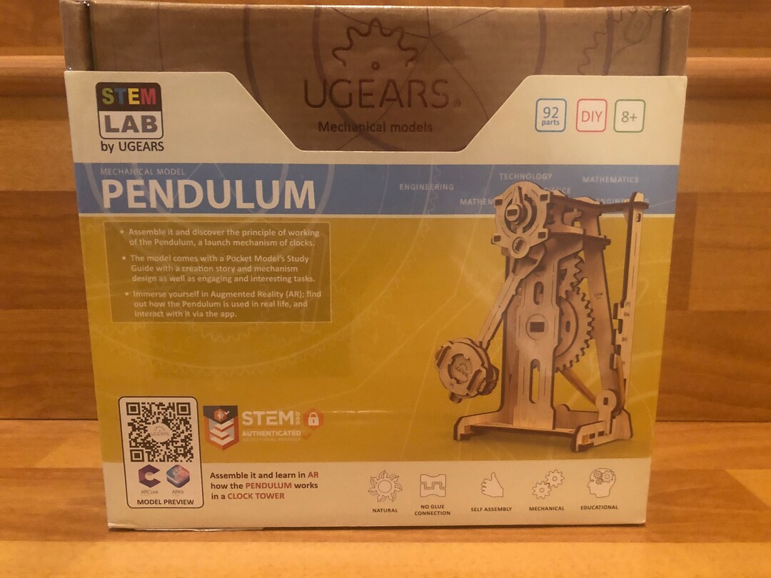 Ugears Mechanical Model Rare Pendulum Stem Lab 92 Parts - Etsy