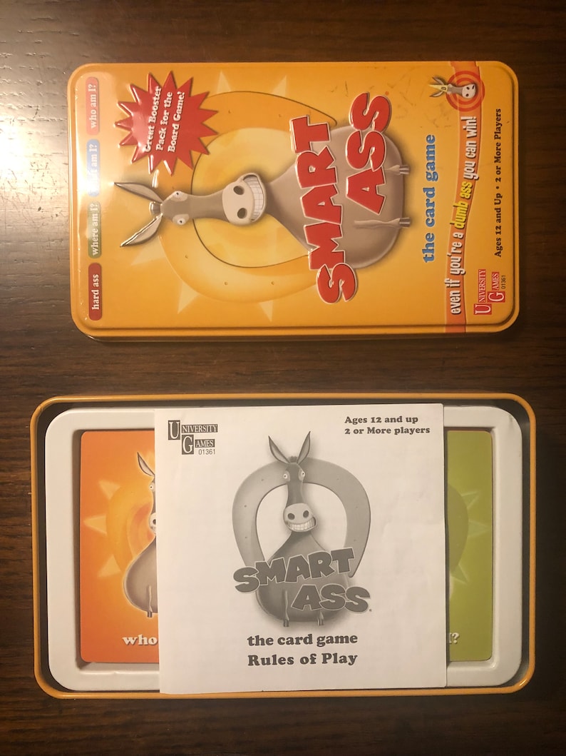 Smart Ass the Ultimate Trivia Card Game Ages 12 University Games - Etsy