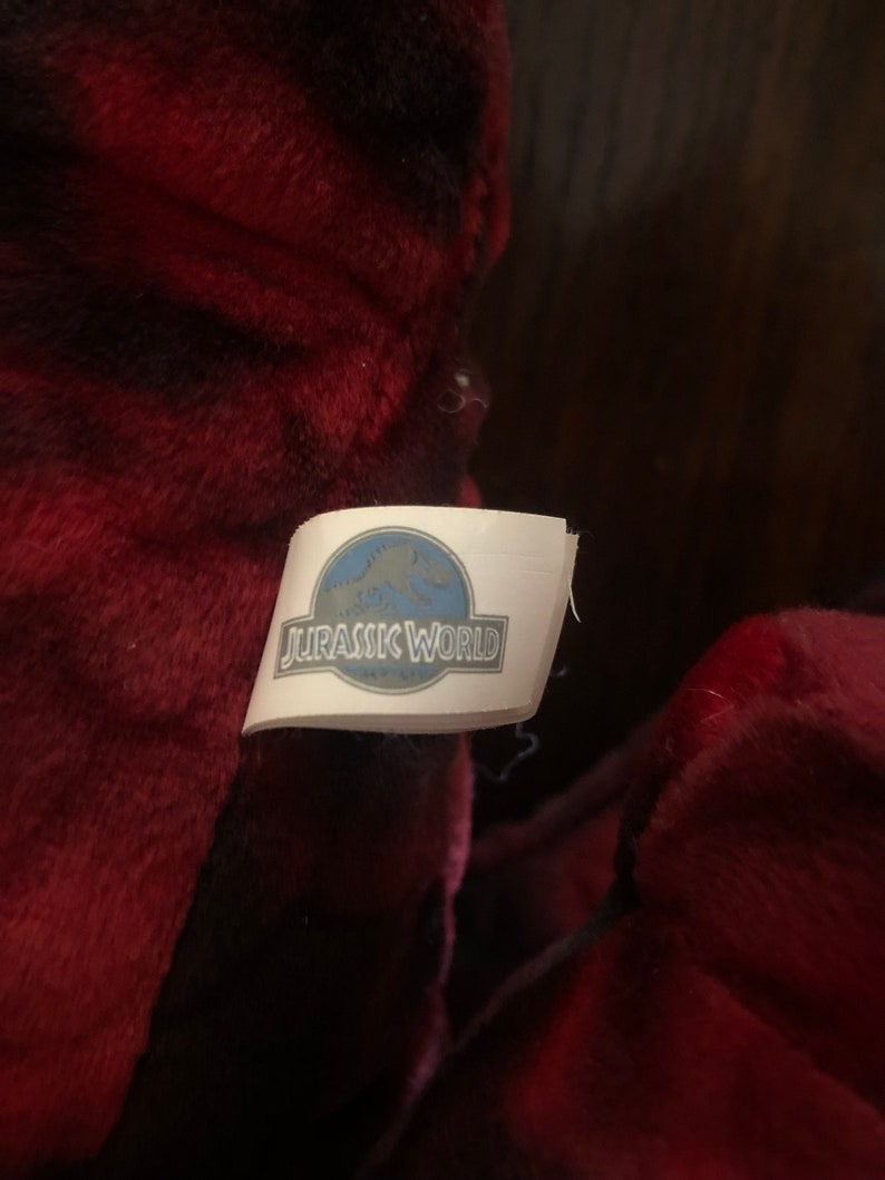 Toy Factory Jurassic World Red Raptor Plushy - Etsy