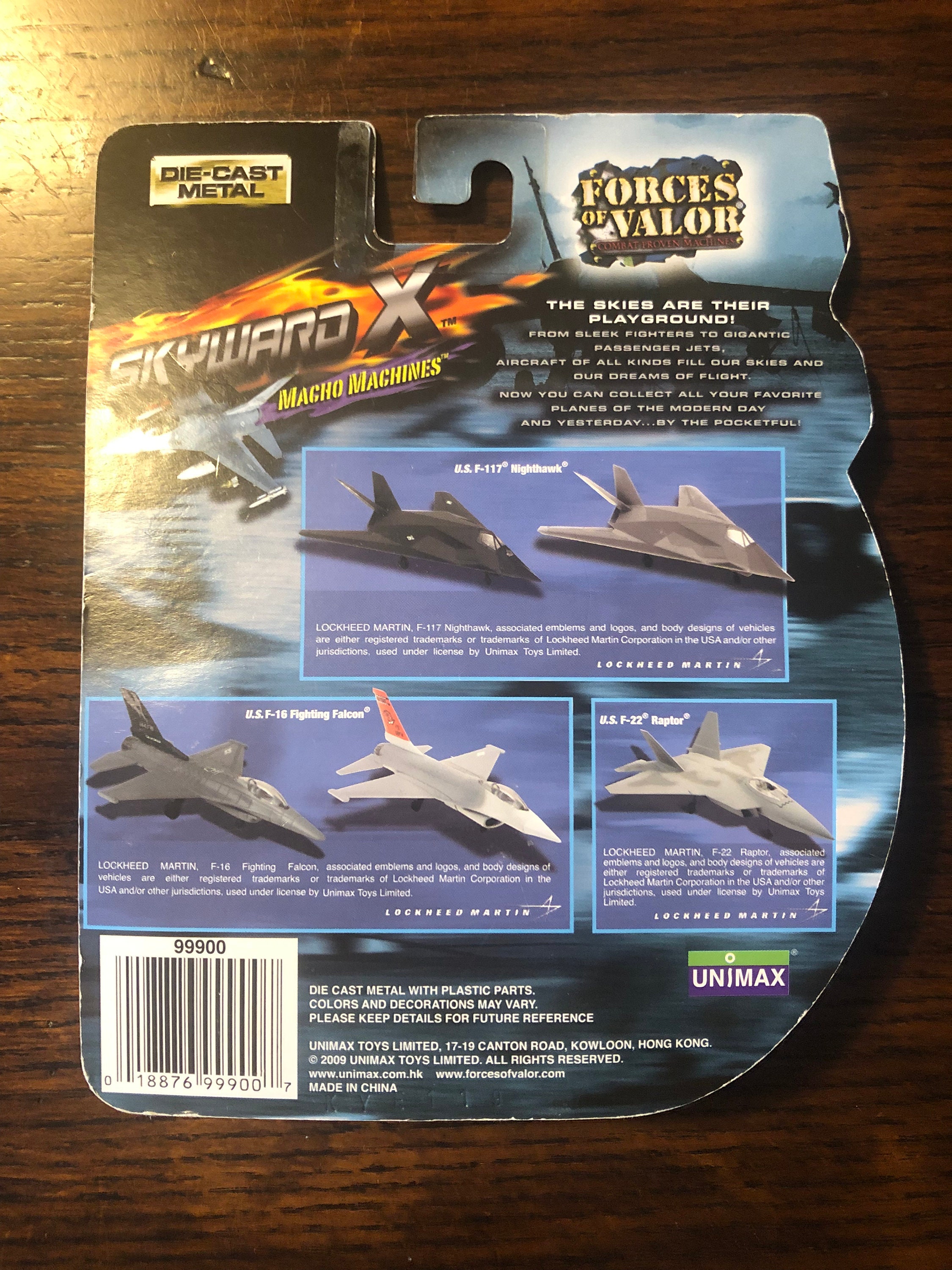 Skyward X Macho Machines Die-cast Forces of Valor Black U.S. F-117 ...
