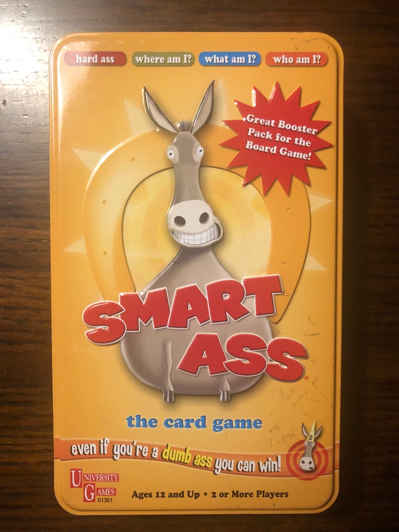 Smart Ass the Ultimate Trivia Card Game Ages 12 University Games - Etsy