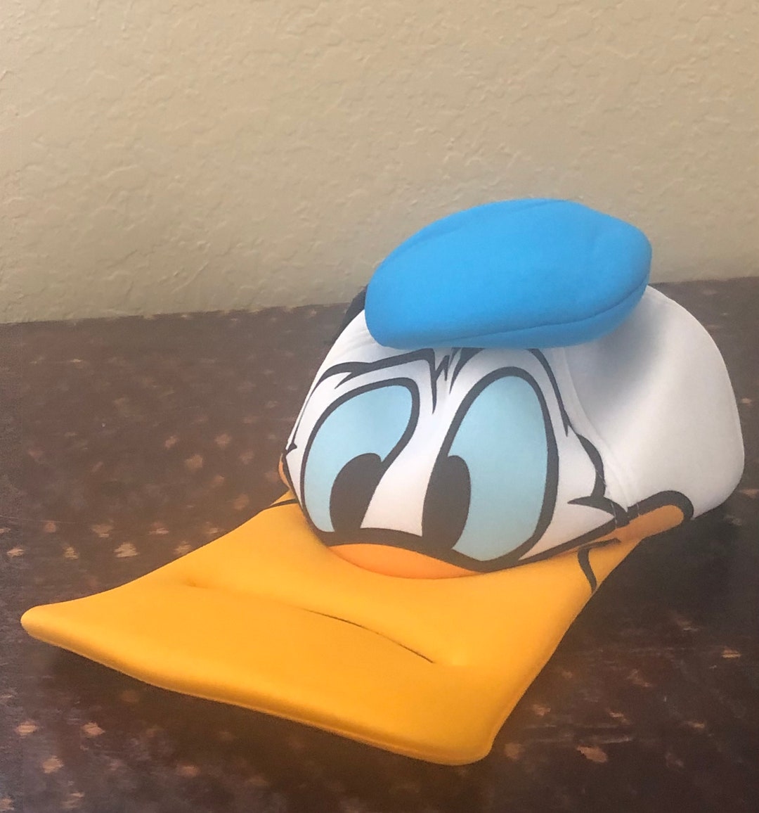 Disney Parks Donald Duck Face 3D Baseball Hat Cap Long Bill One Size ...