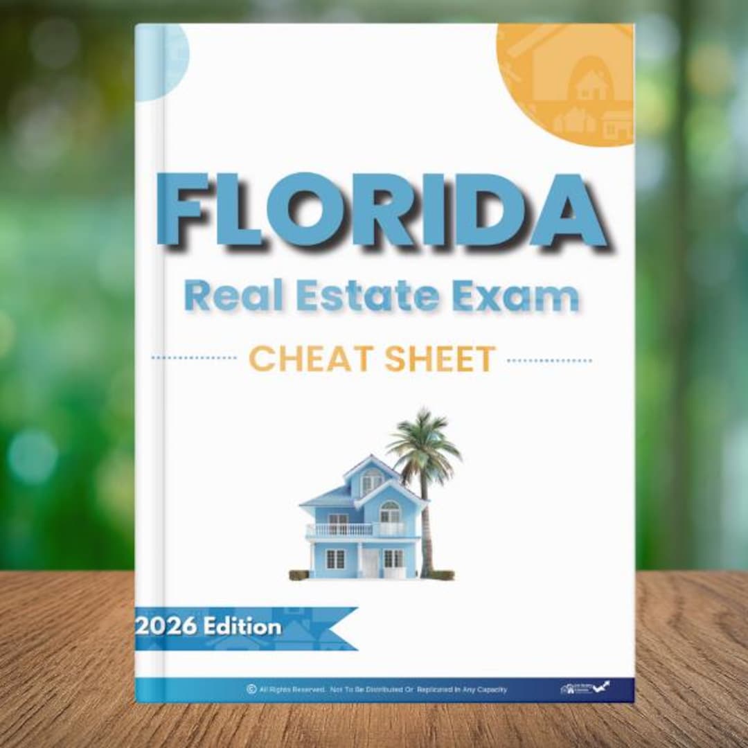 Florida Real Estate Exam Cheat Sheet - Etsy