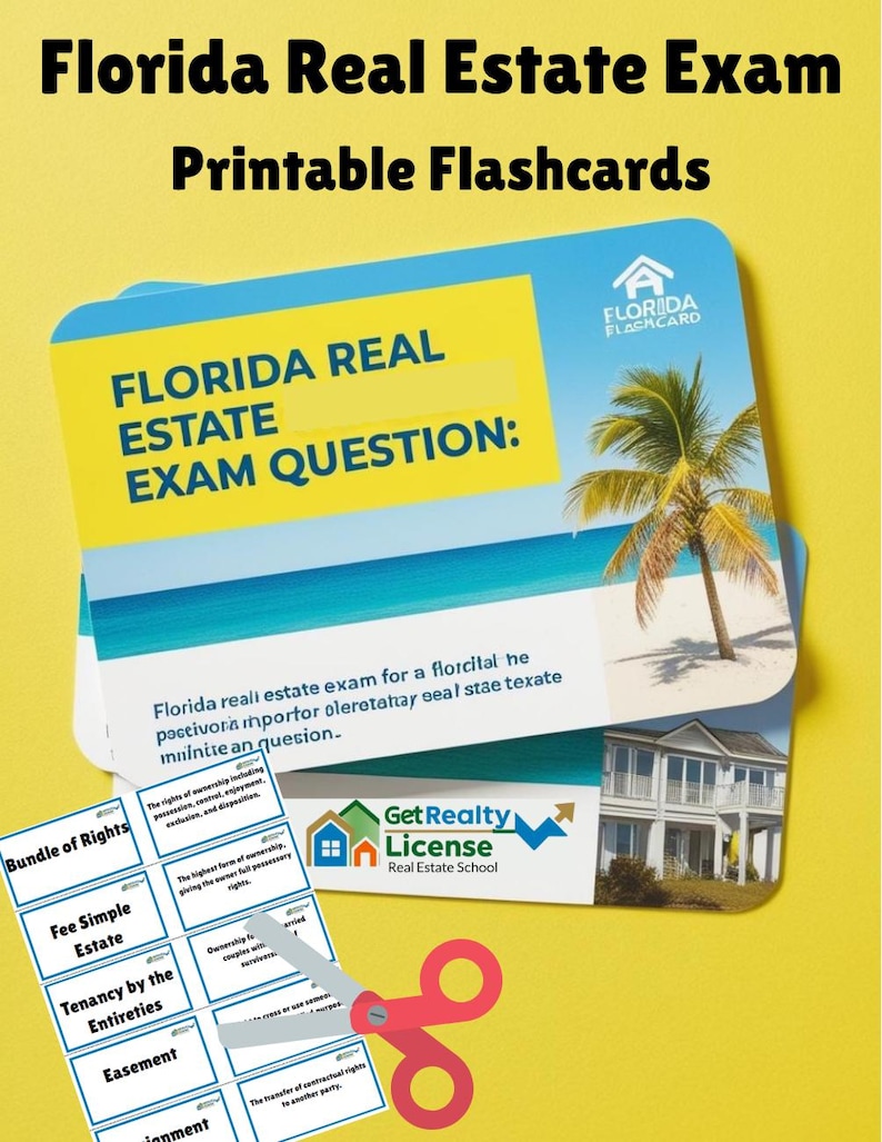 Florida Real Estate Exam Flashcards 2025: Sales Associate License Prep ...