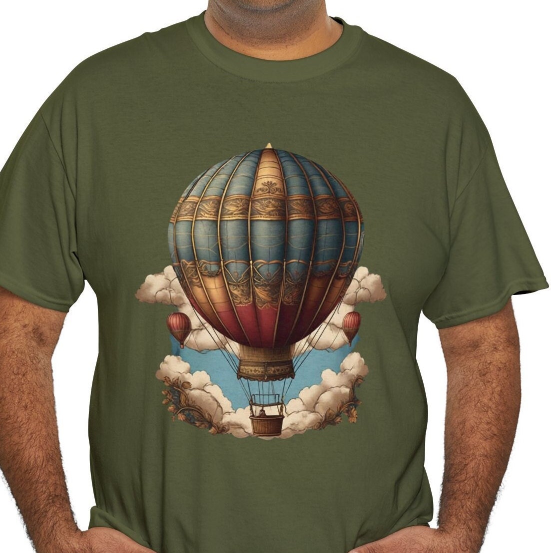 Hot Air Balloon Shirt, Victorian Balloon T-shirt, Balloon Festival ...