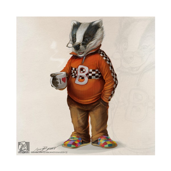 Mr Badger - Etsy