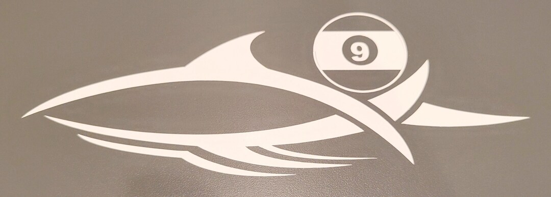 9-ball Shark Pool & Billiards Decal - Etsy