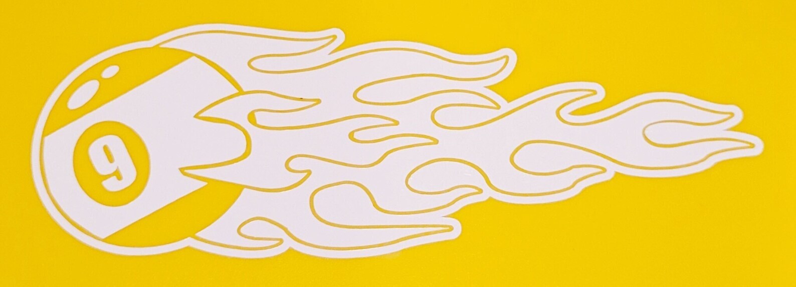 9-ball on Fire Pool & Billiards Decal - Etsy