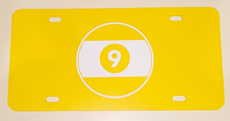 9-ball Pool & Billards License Plate - Etsy