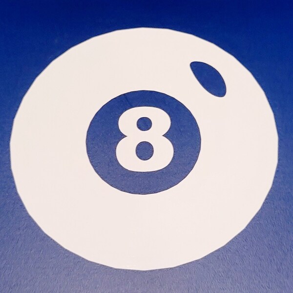 8 Ball Decal - Etsy
