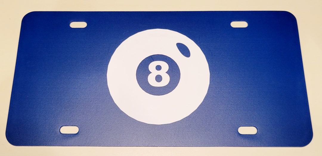 8-ball Pool/billards License Plate - Etsy