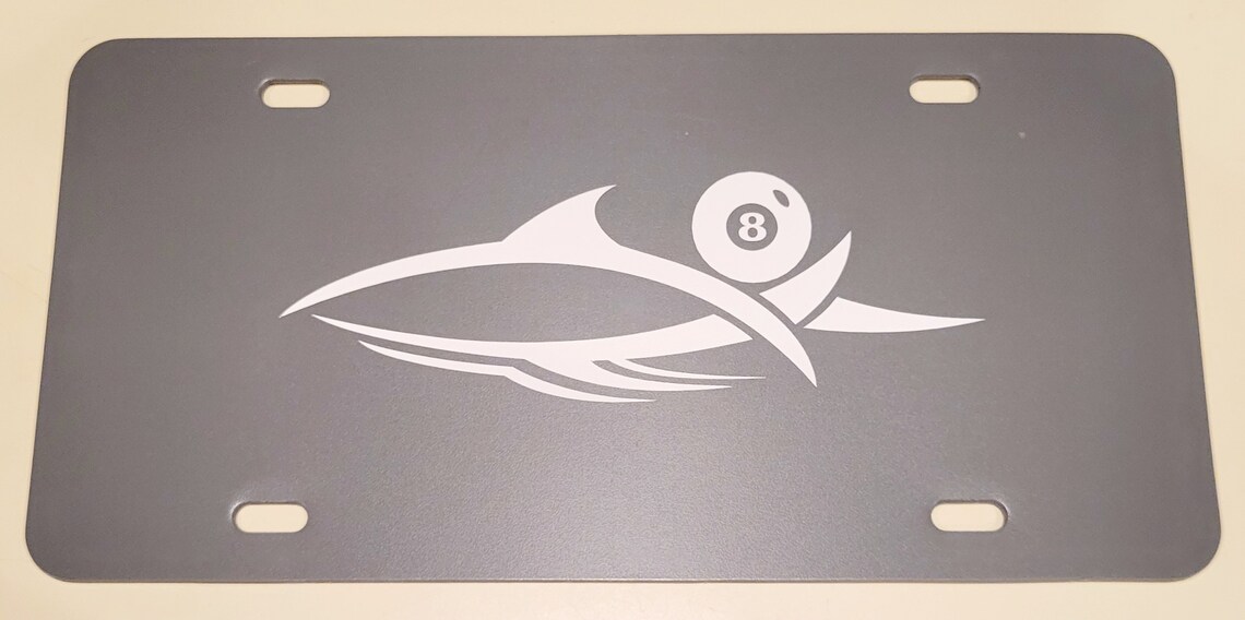 8-ball Shark Pool & Billiards License Plate - Etsy