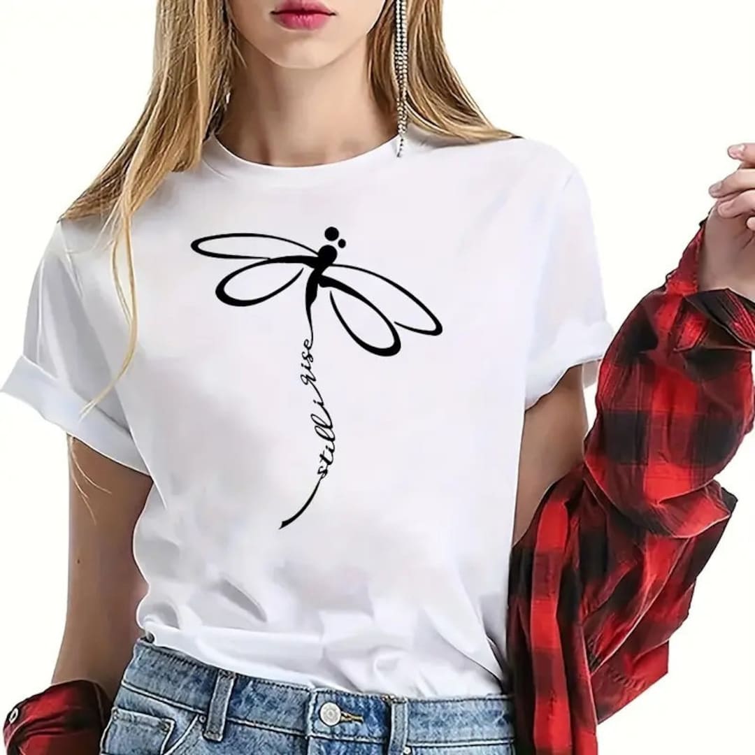 Dragonfly Tshirt Cozirly Women's Pullover Fall Sweatshirts Cute ...