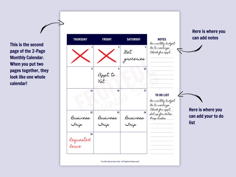 BOLD Calendar Printables Bundle: 2024 & Monthly Calendars With Note ...