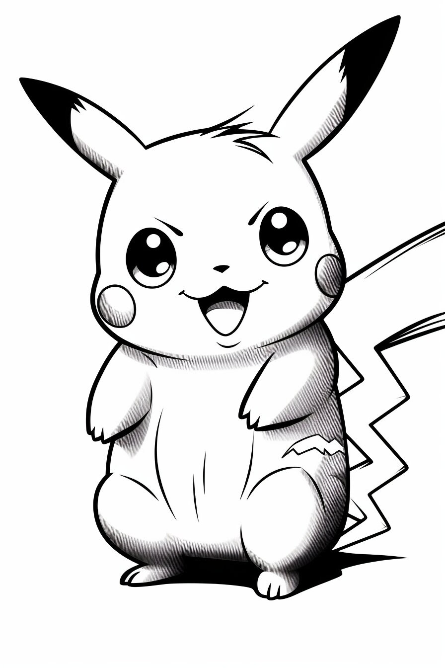 Pika Digital Download Colouring Pages - Etsy