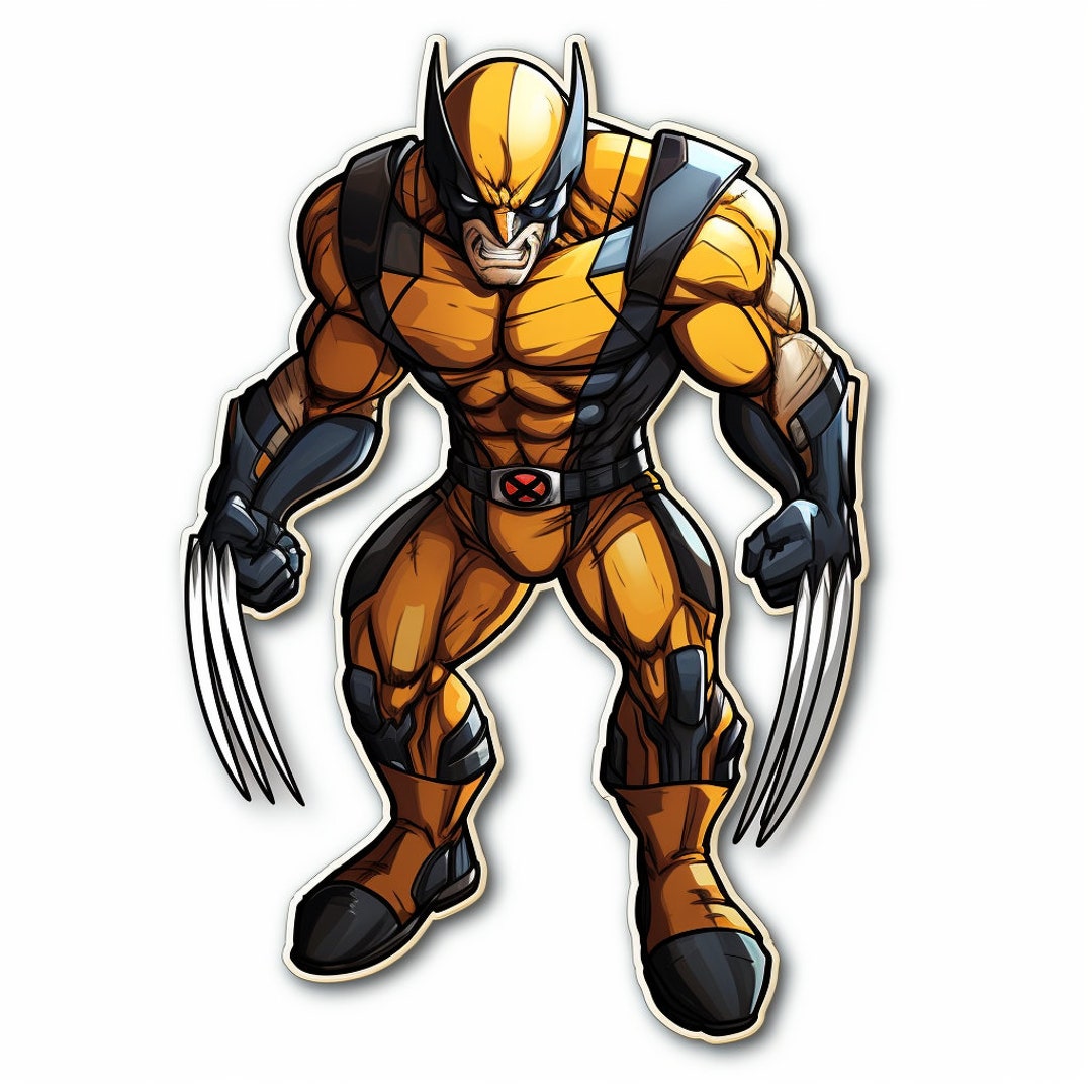 Wolverine Sticker for Note Book Waterbottle Games Console - Etsy