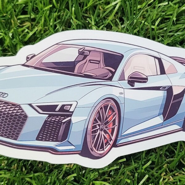 Audi R8 Sticker - Etsy