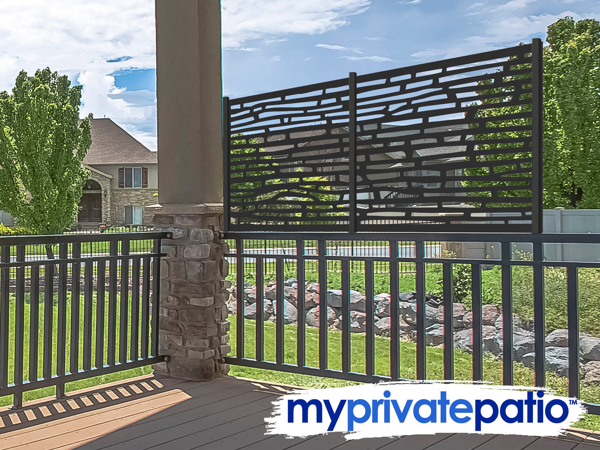 Above Deck Rail Decorative Panel Fence - Etsy