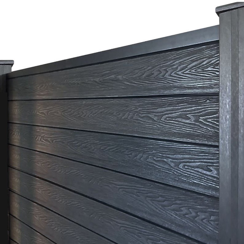 Horizontal 6ft Fence Kit - Black WPC - Etsy