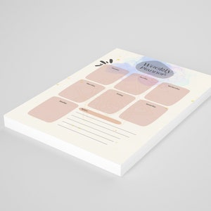 Printable Daily and Weekly 7 Planner Sets - Etsy