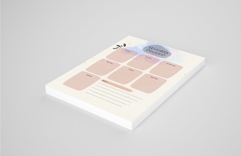 Printable Daily and Weekly 7 Planner Sets - Etsy