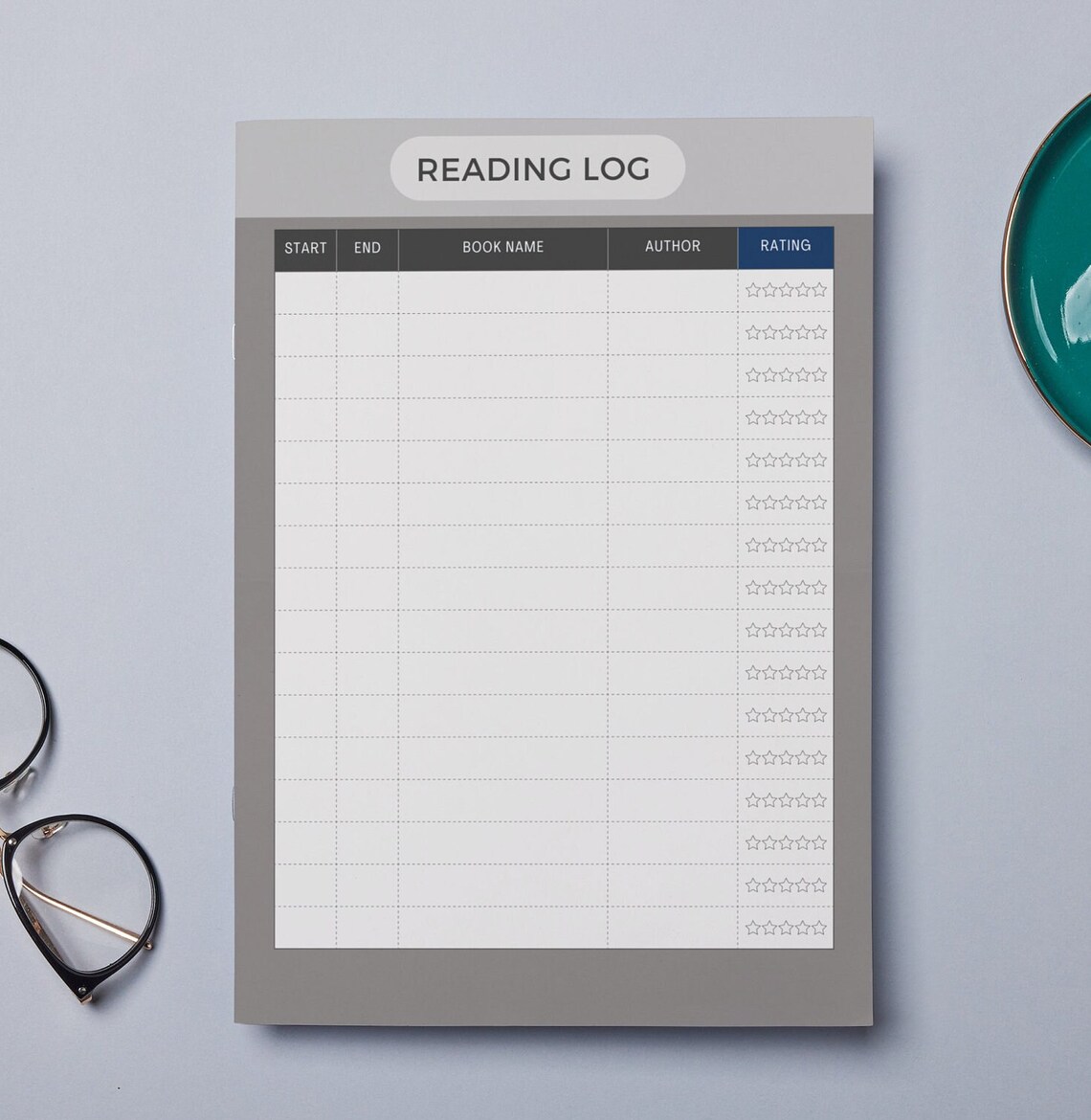 Printable Simple Reading Log / Tracker Book Log - Etsy