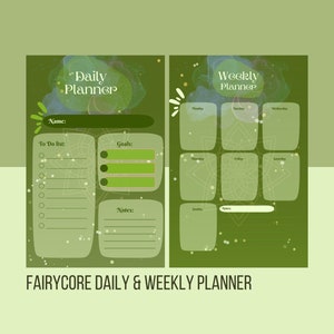 Printable Daily and Weekly 7 Planner Sets - Etsy