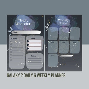 Printable Daily and Weekly 7 Planner Sets - Etsy